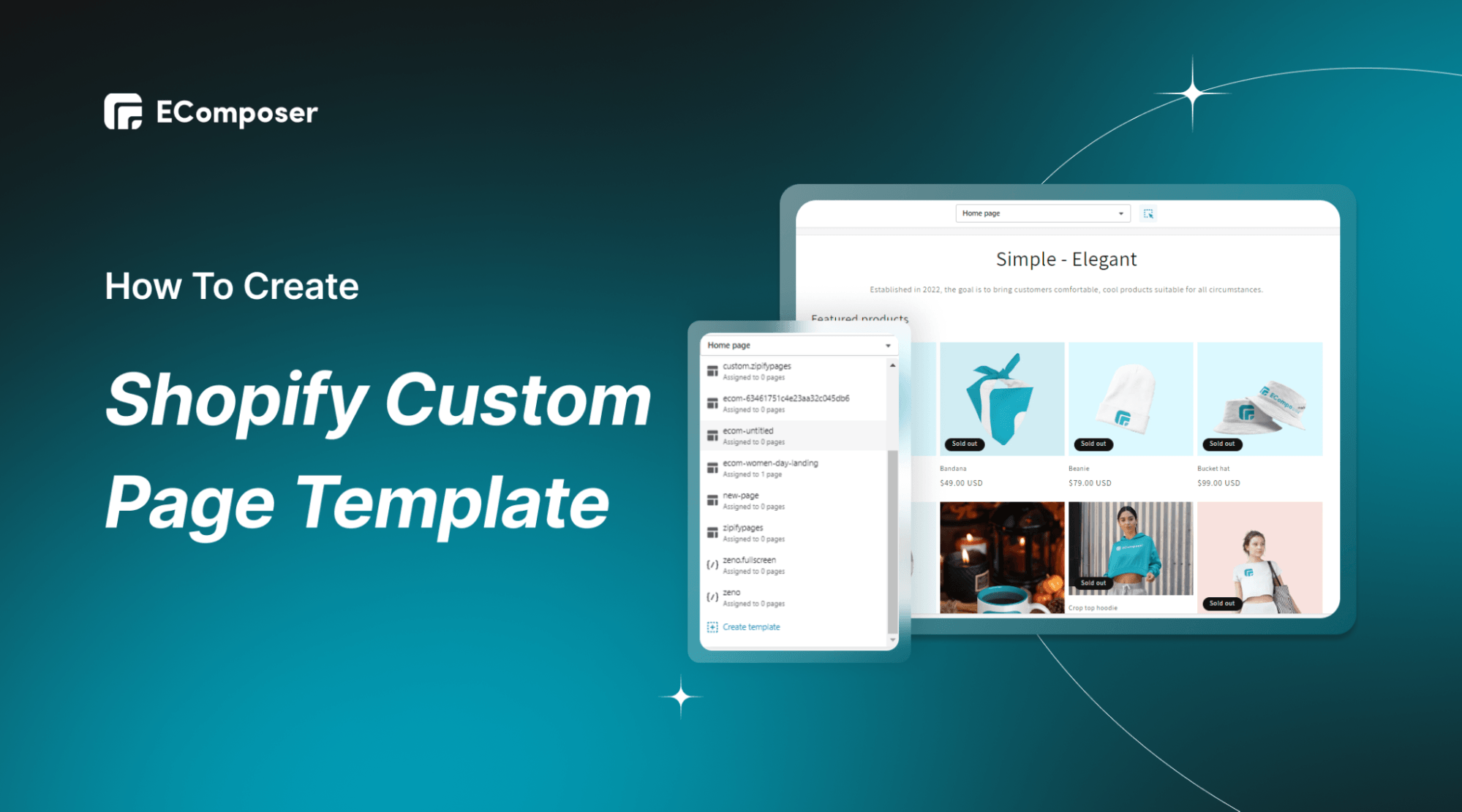 How To Create A Custom Page Template In Shopify Ecomposer