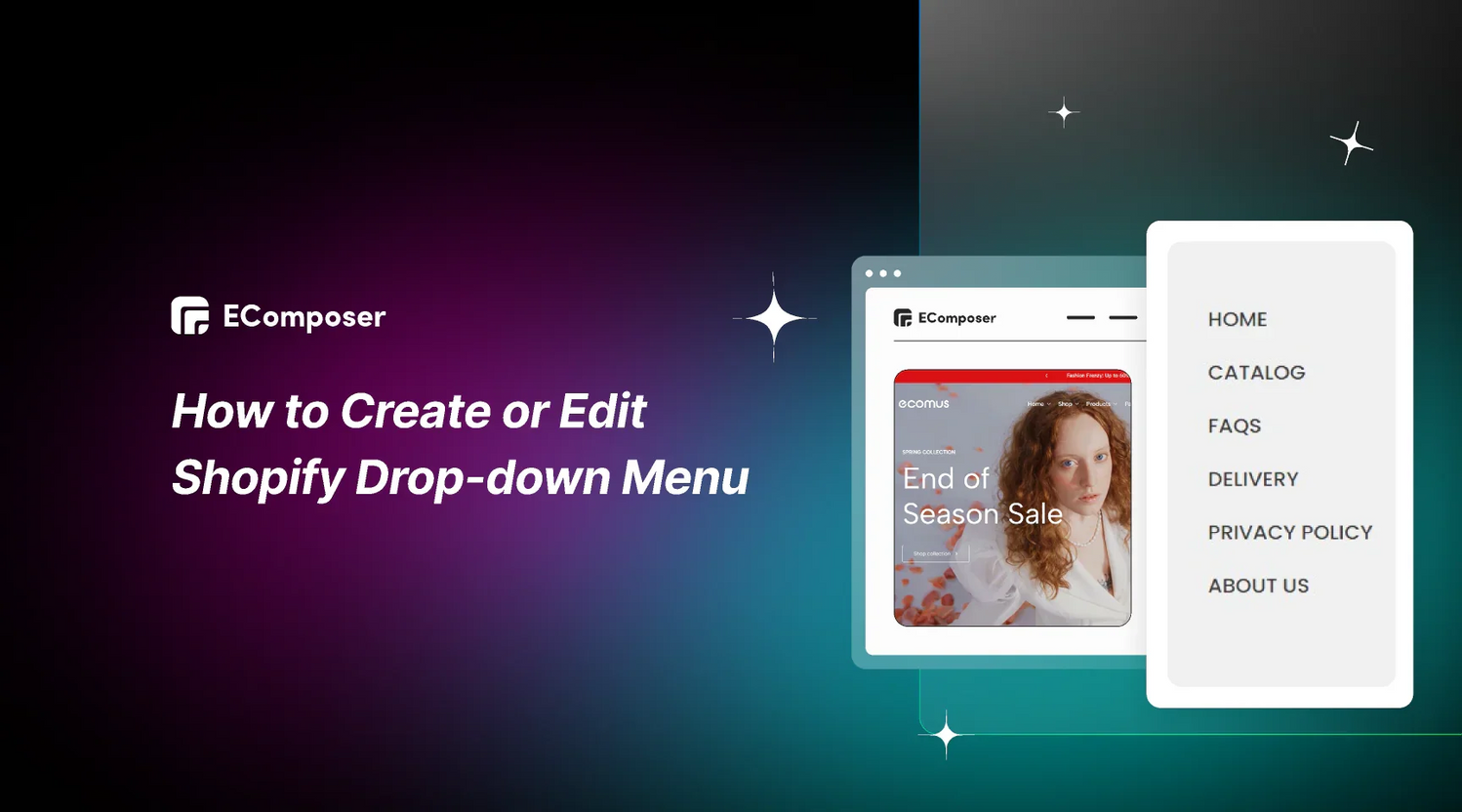 How to Create or Edit Shopify Drop-down Menu – EComposer