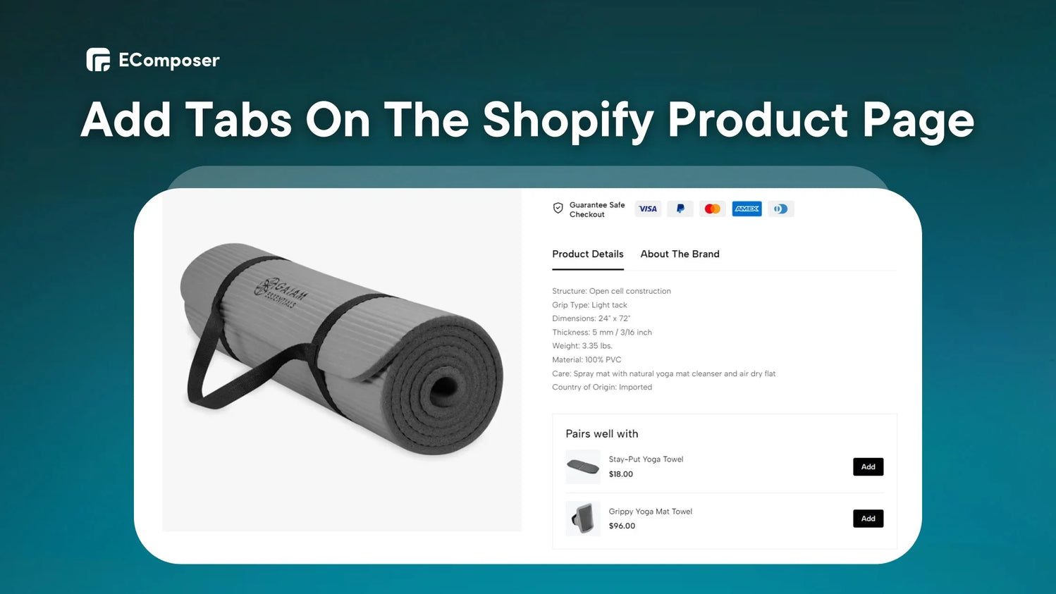 The Best Ways To Add Tabs On Shopify Product Page – EComposer